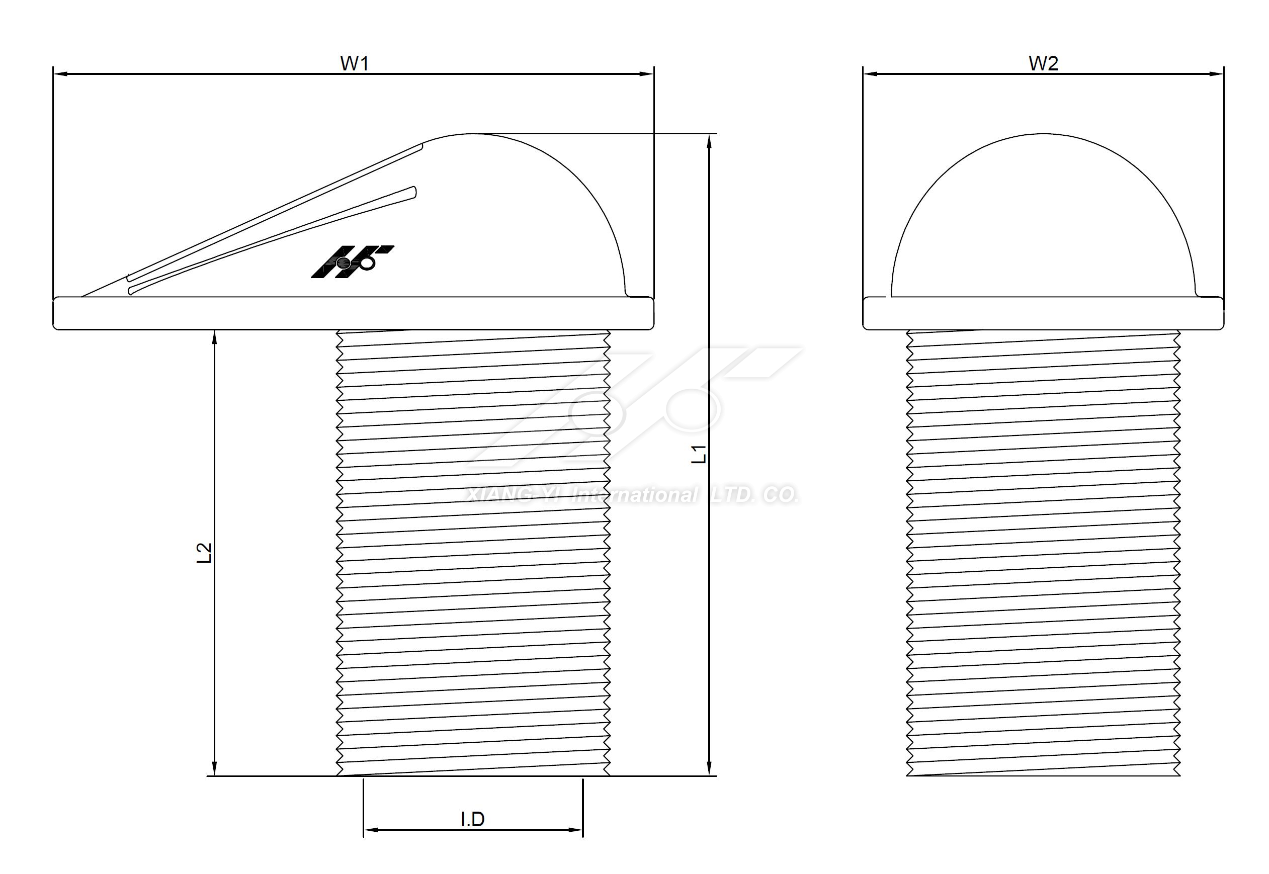 Intake Strainer Bronze Thru-Hull thru-hull thru hull fittting brass ...