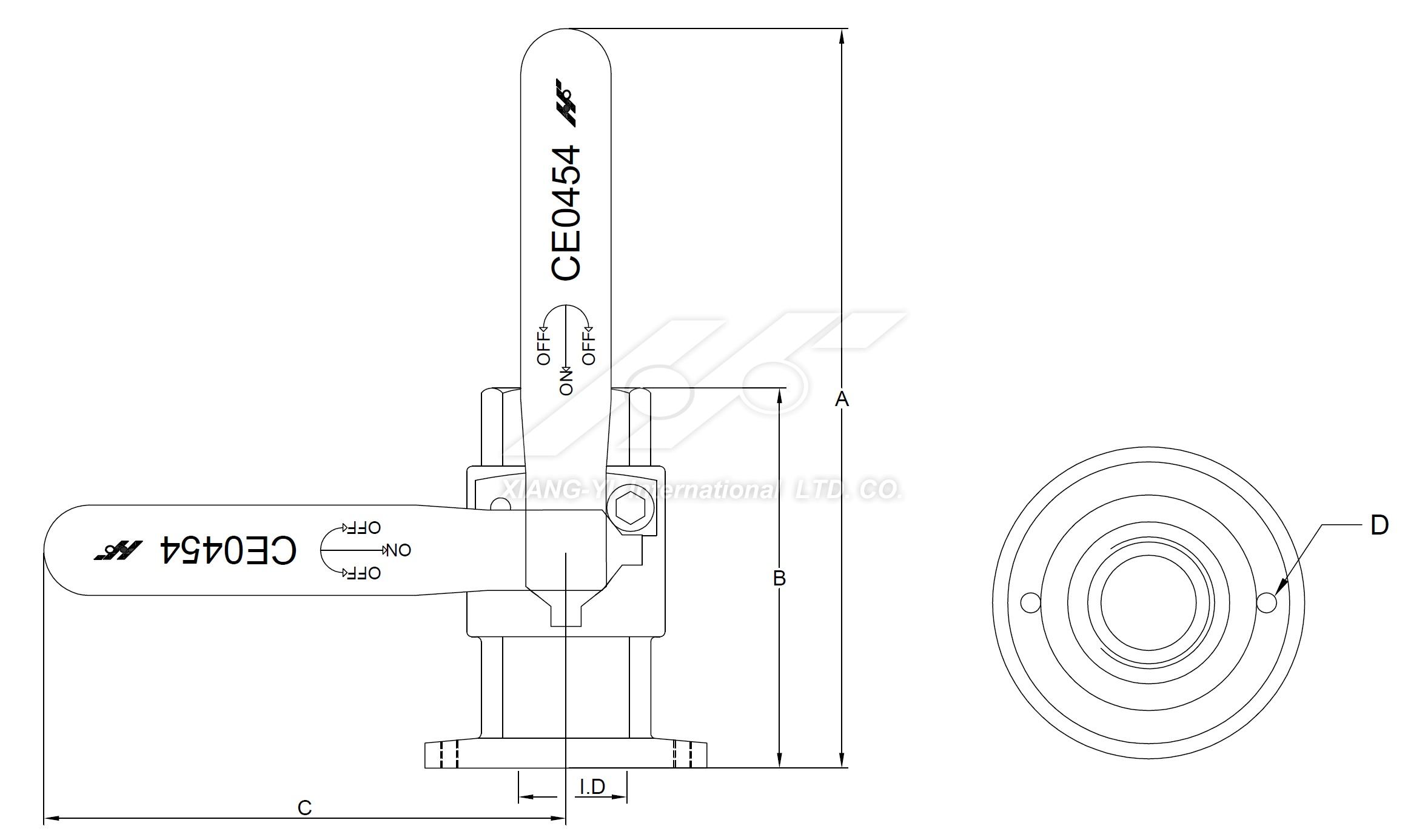 seacock ball valve brass bronze 304 316 stainless steel fitting pipe ...